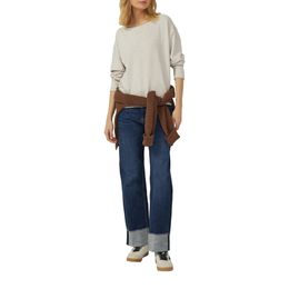 s.Oliver Damen Boyfriend-Jeans "Beth Turn Up", blau, Gr. 44, Denim/Jeans, Obermaterial: 100% Baumwolle, Jeans, mit authentischer Waschung, Relaxed Fit