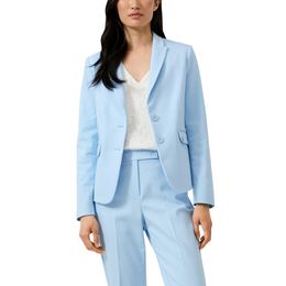 Damen Jackenblazerlight blau, Gr. 46, s.Oliver BLACK LABEL, unifarben, Web, Obermaterial: 50% Polyester, 47% Baumwolle, 3% Elasthan, Blazer, mit