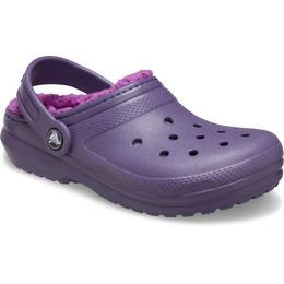 Clog Crocs "Kids Classic Lined Clog", Jungen, Gr. 30, lila nightshade, Croslite&trade;, Schuhe Clog, Hausschuh, Pantoffel, Schlappen mit Warmfutter