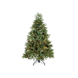 Tchibo - K&uuml;nstlicher Weihnachtsbaum &raquo;Roswell&laquo; mit LED-Lichterkette - 101x101x150cm - Polyvinylchlorid / Metall