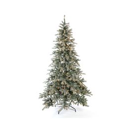 Tchibo - K&uuml;nstlicher Weihnachtsbaum &raquo;Fichte&laquo; beschneit mit LED-Lichterkette - 116x116x180cm - Polyvinylchlorid / Metall