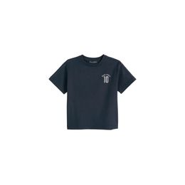 Marc O'Polo MARC O'POLO Jungen T-Shirt "mit Print auf Brust und R&uuml;cken"schwarz navy, Gr. 128, unifarben, Obermaterial: 100% Baumwolle, Shirts