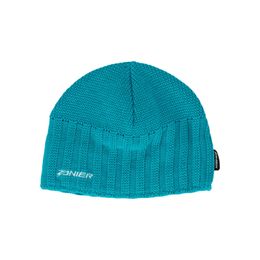 Beanie Zanier "Isar UX", Herren, blau, 50% Polyacryl, 50% Wolle, unifarben, M&uuml;tzen Beanie, mit w&auml;rmendem Strickmuster