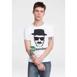 logoshirt Herren T-Shirt "Heisenberg", wei&szlig;, Gr. M, unifarben, 100% Baumwolle, Shirts, mit coolem Heisenberg-Print
