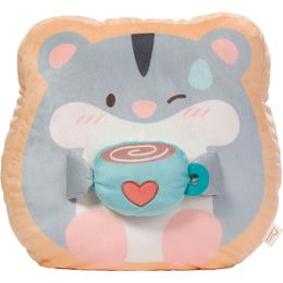 Kuscheltier Nici "mymochi, Hamster Shai mit Tasse 35x33x12 cm", grau, Pl&uuml;schfiguren, KinderB:35cm H:33cm L:12cm, Pl&uuml;sch, Kuscheltier, B:35cm H:33cm L:12cm