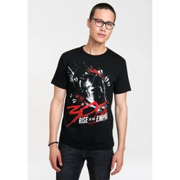 logoshirt Herren T-Shirt "300 - Rise Of An Empire", schwarz, Gr. XS, bedruckt, 100% Baumwolle, Shirts, mit coolem Frontprint