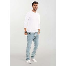 Herren Comfort-fit-Jeans "A.Salvarini Designer Herren Jeans Hose Basic Jeanshose"as391, hellblau, Gr. 44, Alessandro Salvarini, 98% Baumwolle, 2%