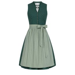 N&uuml;bler N&Uuml;BLER Damen Dirndl "Dirndl Midi Frieda", gr&uuml;n, Gr. 42, Obermaterial: 100% Baumwolle CO., Kleider