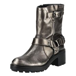 Lazamani Damen Stiefelette "Lazamani Stiefelette Leder", Gr. 38pewter, Leder, Schuhe