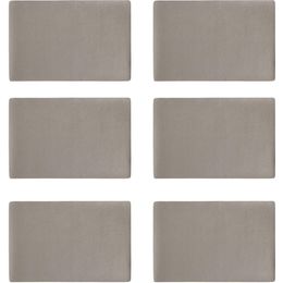 Platzset zeller PRESENT, grau (taupe), B:30cm L:45cm, Platzsets, Kunstleder, metallic, 30x45 cm