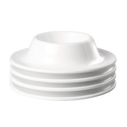 Eierbecher APS "EGGY, Set, 4-tlg, hochwertiges Melamin", wei&szlig;, H:2cm &Oslash;:8,5cm, Kunststoff, Eierbecher, Becher, Eierhalter, Eibecher