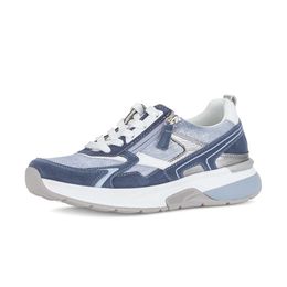 Gabor Damen Sneaker "Sneaker low", Gr. 37, blau, Schuhe