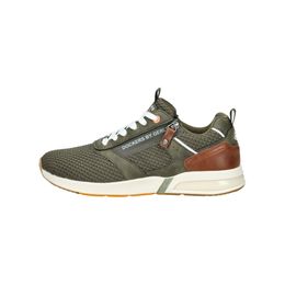 Herren Sneaker "Dockers by Gerli Sneaker Lederimitat", Dockers by Gerli, Gr. 44khaki, Lederimitat, Schuhe
