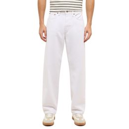 Mustang Herren Straight-Jeans "Herren Style Jeff Relaxed Straight"2007 wei&szlig;, Gr. 32, unifarben, Denim/Jeans, 59% Baumwolle, 41% Lyocell, Jeans