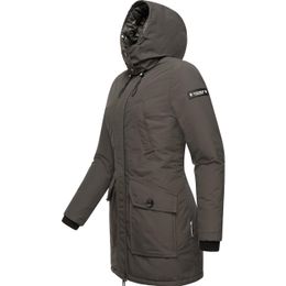 Navahoo Damen Winterjacke "Blizzardstorm", grau, Gr. L, Oberstoff: 70% Baumwolle, 30% Nylon. Futter: 100% Polyester. Wattierung: 100% Polyester.