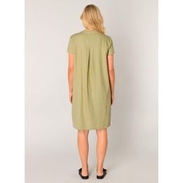 Base Level Damen Tunikakleid "Yacin", gr&uuml;n, Gr. 46, Web, Obermaterial: 55% Leinen, 45% Viskose, Kleider, Sommerkleid mit Leinen