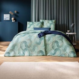 Bettw&auml;sche Estella "Tobias", 520, mint, B/L: 155cm x 220cm, 1 Stk., 1 Stk., Mako-Interlock-Jersey, B/L: 80cm x 80cm, 2 tlg., Mako-Interlock-Jersey, Obermaterial: 100% Baumwolle, Bettw&auml;sche, Bettw&auml;sche, Feinster Mako-Interlock-Jersey