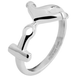 Adelia&acute;s ADELIA ́S Damen Fingerring "Damen Ring aus Edelstahl", 58, Edelstahlsilber, Edelstahl, Fingerringe