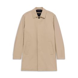 Bugatti Herren Kurzmantel "Regular Fit", beige, Gr. 50, unifarben, 67% Baumwolle, 29% Polyester, 4% Elasthan, M&auml;ntel, wasserabweisend und PFC-frei