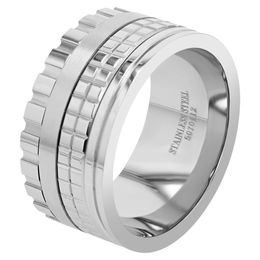 Adelia&acute;s ADELIA ́S Herren Fingerring "Herren Ring aus Edelstahl", 68, Edelstahl, silber, Edelstahl, Fingerringe