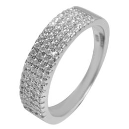 Adelia&acute;s ADELIA ́S Damen Fingerring "Damen Ring aus 925 Silber mit Zirkonia", 56, Silber 925 (Sterlingsilber)silber, Silber 925 (Sterlingsilber), Fingerringe