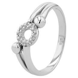 Adelia&acute;s ADELIA ́S Damen Fingerring "Damen Ring aus 925 Silber mit Zirkonia", 56, Silber 925 (Sterlingsilber)silber, Silber 925 (Sterlingsilber), Fingerringe