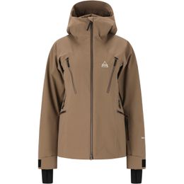 SOS Damen Skijacke "La Thule", braun, Gr. XS, unifarben, 92% Polyamid, 8% Elasthan, Jacken, im besonders wetterfesten und komfortablen Design