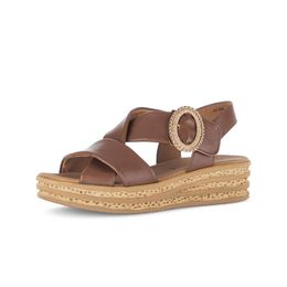 Gabor Damen Plateausandaletten "Plateau Sandale", Gr. 37,5braun, Schuhe
