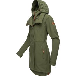 Ragwear Damen Softshellmantel "Ybela", gr&uuml;n, Gr. M, Obermaterial: 97% Polyester, 3% Elasthan. Innenfutter: 100% Polyester, M&auml;ntel, sportliche,