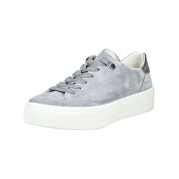 Legero Damen Plateausneaker "Legero Sneaker Veloursleder", Gr. 40, grau, Veloursleder, Schuhe