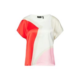Damen T-Shirt, bunt, Gr. 48, s.Oliver BLACK LABEL, gemustert, Web, Obermaterial: 95% Baumwolle, 5% Elasthan, Shirts, mit grafischem Muster
