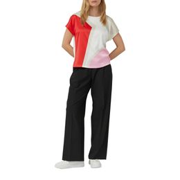 Damen T-Shirt, bunt, Gr. 36, s.Oliver BLACK LABEL, gemustert, Web, Obermaterial: 95% Baumwolle, 5% Elasthan, Shirts, mit grafischem Muster