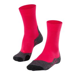 Falke Damen Wandersocken "TK2 Explore", Gr. 35, rosa, Materialmix, Socken, hohe Feuchtigkeitsaufnahme, schnell trocknend, atmungsaktiv