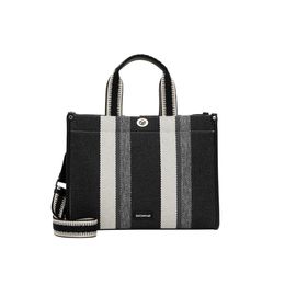 Emily & Noah Shopper EMILY & NOAH "Shopper E&N Jasmin", Damen, Gr. B/H/T: 36cm x 27cm x 14cm 0, schwarz (schwarz 100), Polyester, Taschen Shopper