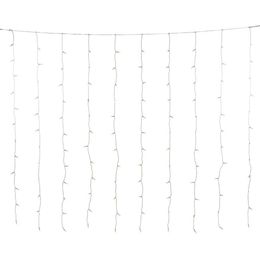 Konstsmide LED-Lichtervorhang "Weihnachtsdeko", Energieeffizienz: G (A-G), transparent, Dioden 120 Stk., Kabell&auml;nge 5m x Gesamtl&auml;nge 6,4m, Lichterketten, 120 bernsteinfarbene Dioden