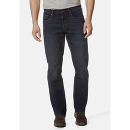 5-Pocket-Hose Stooker Men "Frisco Denim Straight Fit Jeans", Herren, Gr. 34, L&auml;nge 30, blau (mid blau used), Twill, 99% Baumwolle, 1% Elasthan, gerade lang, Hosen 5-Pocket-Hose, Straight Fit Casual Clean Wash Twill Coloured Comfort Flex f&uuml;r Herren