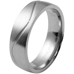 Adelia&acute;s ADELIA ́S Herren Fingerring "Herren Ring aus Edelstahl", 70, Edelstahlsilber, Edelstahl, Fingerringe