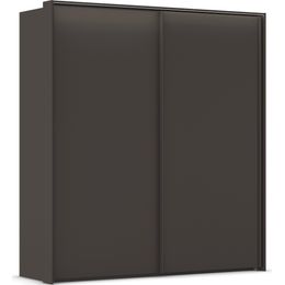 Kleiderschrank Rauch "Schwebet&uuml;renschrank Schrank Garderobe Ankleide Schlafzimmer TARO", graphit, griffleisten graphit, B:209cm H:226cm T:70cm, Holzwerkstoff, Schr&auml;nke, Kleiderschrank, 4 Breiten, optional Passepartout mit/ohne Beleuchtung MADE IN GERMANY