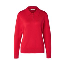 Tchibo - Feinstrickpullover mit Polokragen - Damen - Gr. M - rot