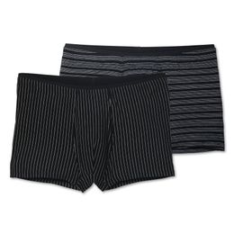 Tchibo - 2 Slipboxer - Herren - Gr. L/6 - schwarz/gestreift