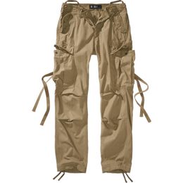 Brandit Damen Cargohose "Brandit Damen Ladies M-65 Cargo Pants"camel, Gr. 30, unifarben, 100% Baumwolle, Hosen