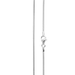 OSTSEE-SCHMUCK Damen Silberkette "- Schlange 1,2 mm - Silber 925/000 -", 42, Silber 925 (Sterlingsilber), silber, Silber 925 (Sterlingsilber),