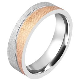 Adelia&acute;s ADELIA ́S Herren Fingerring "Herren Ring aus Edelstahl", 68, Edelstahl, rosa, Edelstahl, Fingerringe