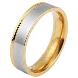Adelia&acute;s ADELIA ́S Herren Fingerring "Herren Ring aus Edelstahl", 64, Edelstahl, gold, Edelstahl, Fingerringe
