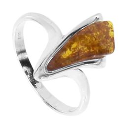 OSTSEE-SCHMUCK Damen Fingerring "- Mary - Silber 925/000 - Bernstein", 54, silber, Fingerringe