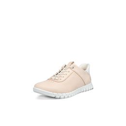 Ecco Damen Slip-On Sneaker "GRUUV LITE", Gr. 43, beige, Nubukleder, unifarben mit Farbeinsatz, Schuhe, Slipper, Schlupfschuh, Freizeitsneaker mit