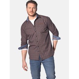 Jan Vanderstorm Herren Langarmhemd "Hemd BJORNMAN", orange, Gr. 5XL, Obermaterial: 100% Baumwolle CO., Hemden