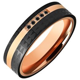 Adelia&acute;s ADELIA ́S Damen Fingerring "Damen Ring aus Edelstahl mit Strass Steinchen", 56, Edelstahlgold, Edelstahl, Fingerringe