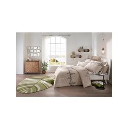 Bettw&auml;sche HEINE HOME, beige, Mako-Satin, 100% Baumwolle, Bettw&auml;sche
