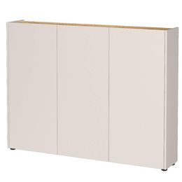 Pharao24.de Schuh Schrank Flur Sideboard in Hellgrau 138 cm breit